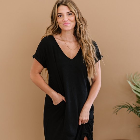 P & Rose | Dresses | P Rose Plot Twist Full Size Tshirt Dress With ...